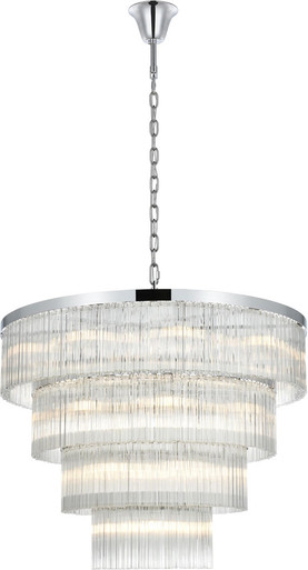 Elegant 1070G40C Harlow Contemporary Chrome Drop Ceiling Lighting - ELE ...