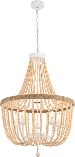 Elegant LD306D24BG Jolie Modern Beige 24" Drop Lighting Fixture - ELE ...