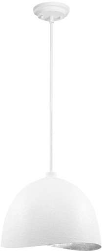 George Kovacs P1914-736 Eclos Modern White & Silver Leaf Hanging Light ...