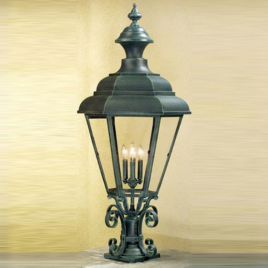 Hanover Lantern B30860 Jamestown Grande Traditional Exterior Pier Mount ...