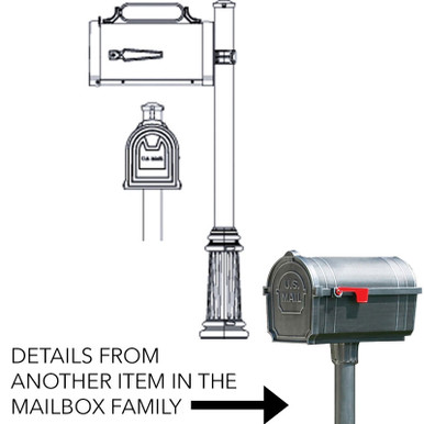 Hanover Lantern M201 Mailbox Outdoor Mailbox - HAN-M201