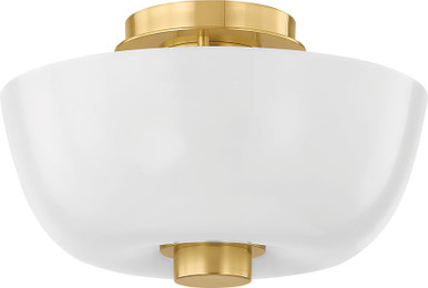 Hudson Valley 5215-AGB Dove Contemporary Aged Brass Ceiling Light ...