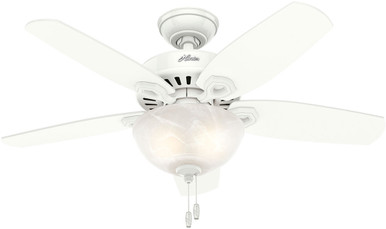 Hunter 52217 Builder Snow White LED 42" Home Ceiling Fan - HUN-52217