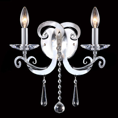 James Moder 96342S22 Europa Silver Lighting Wall Sconce - JAM-96342S22