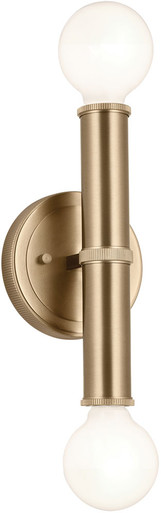 Kichler 55159CPZ Torche Contemporary Champagne Bronze Wall Sconce Light ...