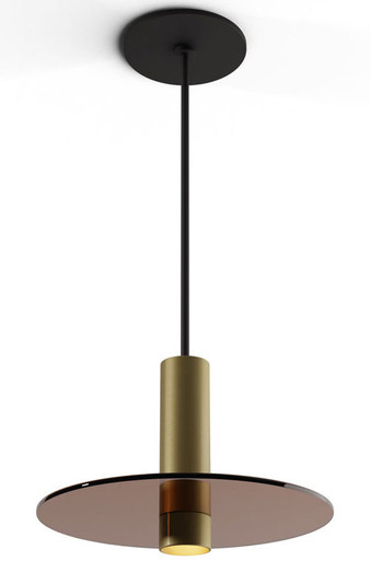 Koncept CMP-S1-S-06-BRS+GTEA9 Combi Modern Brass LED Mini Hanging Light ...