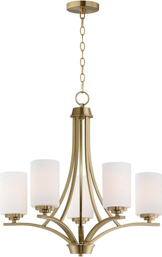 Maxim 20035SWSBR Deven Satin Brass 24" Chandelier Lamp - MAX-20035SWSBR