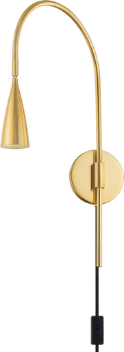 Mitzi HL811201-AGB Jenica Modern Aged Brass Wall Sconce Lighting - MTZ ...