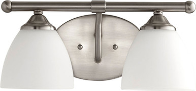 Quorum 5150-2-65 Brooks Satin Nickel 2-Light Vanity Lighting - QRM-5150 ...