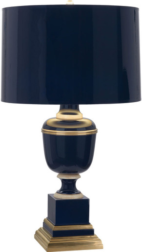 Robert Abbey 2500 Annika Cobalt Lacquered Paint with Natural Brass and ...