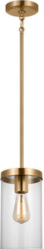 Visual Comfort Studio Lighting 6590301-848 Zire Satin Brass 6" Mini ...