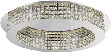StarFire Crystal LD0928CH Chrome LED 28" Ceiling Lighting Fixture - STA ...