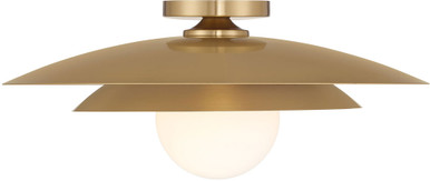 Savoy House 6-5564-1-322 Sherrer Contemporary Warm Brass Flush Mount ...