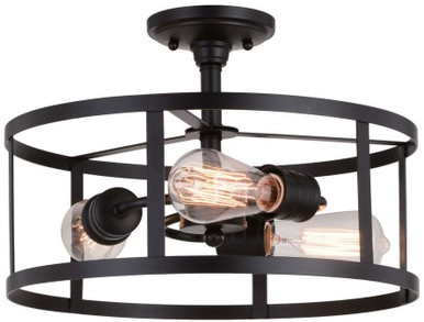 Vaxcel C0266 Akron Oil Rubbed Bronze Ceiling Light - VXL-C0266