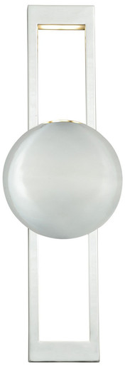 Vaxcel W0065 Aline Modern Polished Nickel LED Outdoor Wall Lighting ...