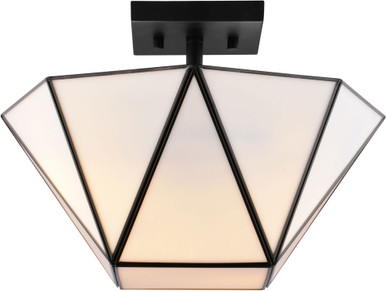 Vaxcel C0330 Burnett Contemporary Matte Black Ceiling Light - VXL-C0330