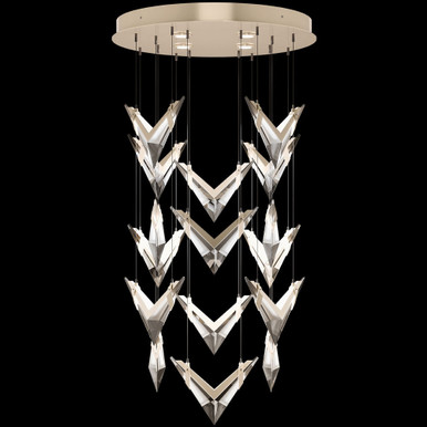 Fine Art Handcrafted Lighting 100053 Blade Contemporary Champagne LED ...