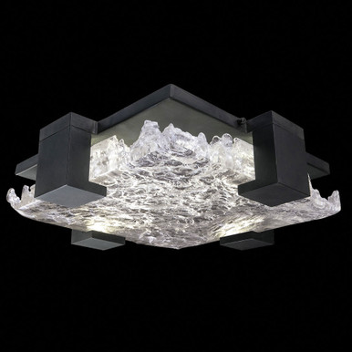 Fine Art Handcrafted Lighting 895440 Terra Modern Black / Clear Glass ...