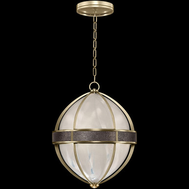 Fine Art Handcrafted Lighting 100038-5 Mirage Soft Gold Leaf / Brass ...