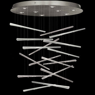 Fine Art Handcrafted Lighting 895840-1 Elevate Modern Silver / Crystal ...