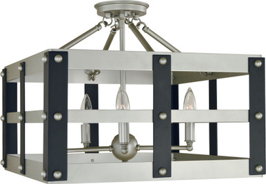 Framburg 5344 SP/MBLACK Metro Artisan Modern Satin Pewter / Matte Black ...
