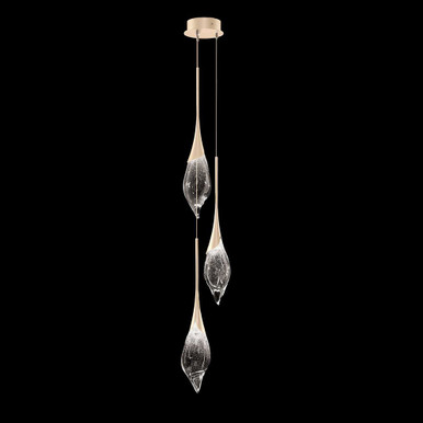 Fine Art Handcrafted Lighting 100129-6 Mayu Contemporary Champagne LED ...