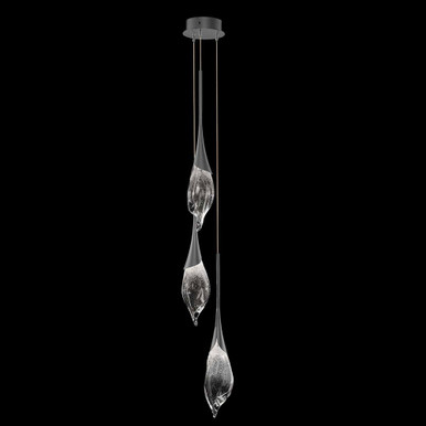 Fine Art Handcrafted Lighting 100129-7 Mayu Modern Midnight Steel LED ...