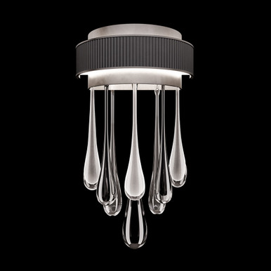 Fine Art Handcrafted Lighting 100142-7 Rain Contemporary Ombre Silver ...