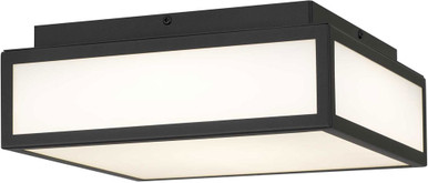 Alteck AFM0064-5CCT-W-BK CHANNEL Modern Sand Black LED 9" Outdoor ...