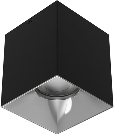 WAC Lighting C4SL-FCS-BKCH Zoron Contemporary Black / Chrome LED Flood ...