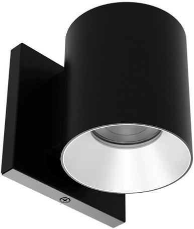 WAC Lighting W4R-FCS-BKHZ Zoron Modern Black / Haze LED Flood Exterior ...