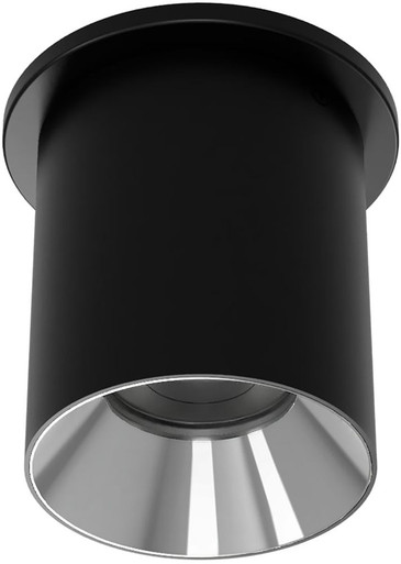 WAC Lighting C4RT-FCS-BKCH Zoron Modern Black / Chrome LED Flood ...