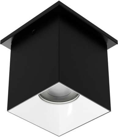 WAC Lighting C4ST-FCS-BKWT Zoron Contemporary Black / White LED Flood ...