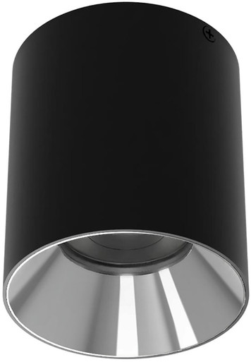 WAC Lighting C4RL-NCS-BKCH Zoron Modern Black / Chrome LED Narrow Flood ...