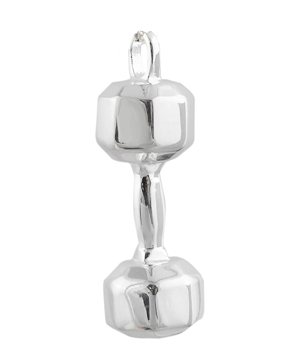 Dumbbell Charm- 925 Sterling Silver | REO Company