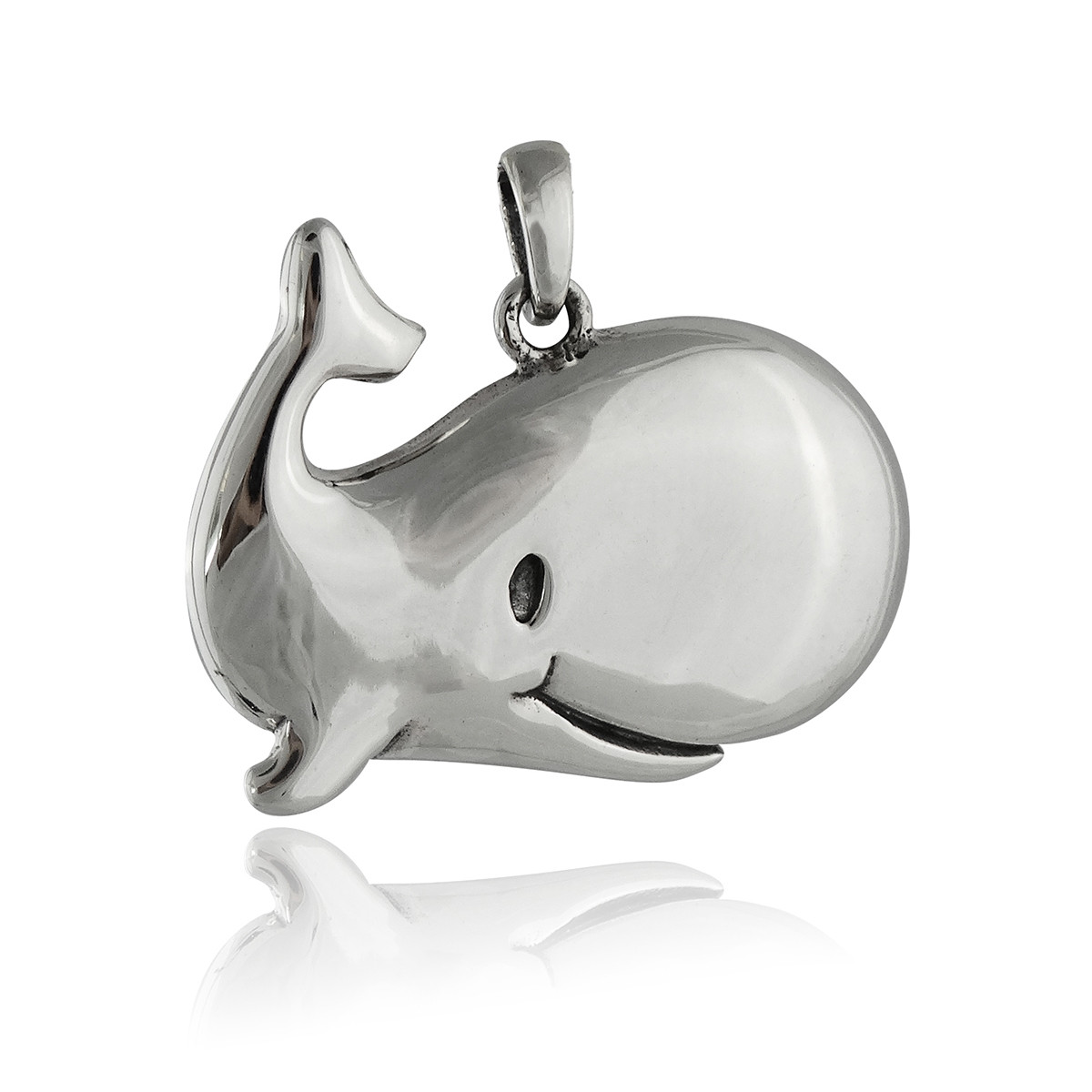 Sterling Silver Whimsical Whale Pendant | REO Company