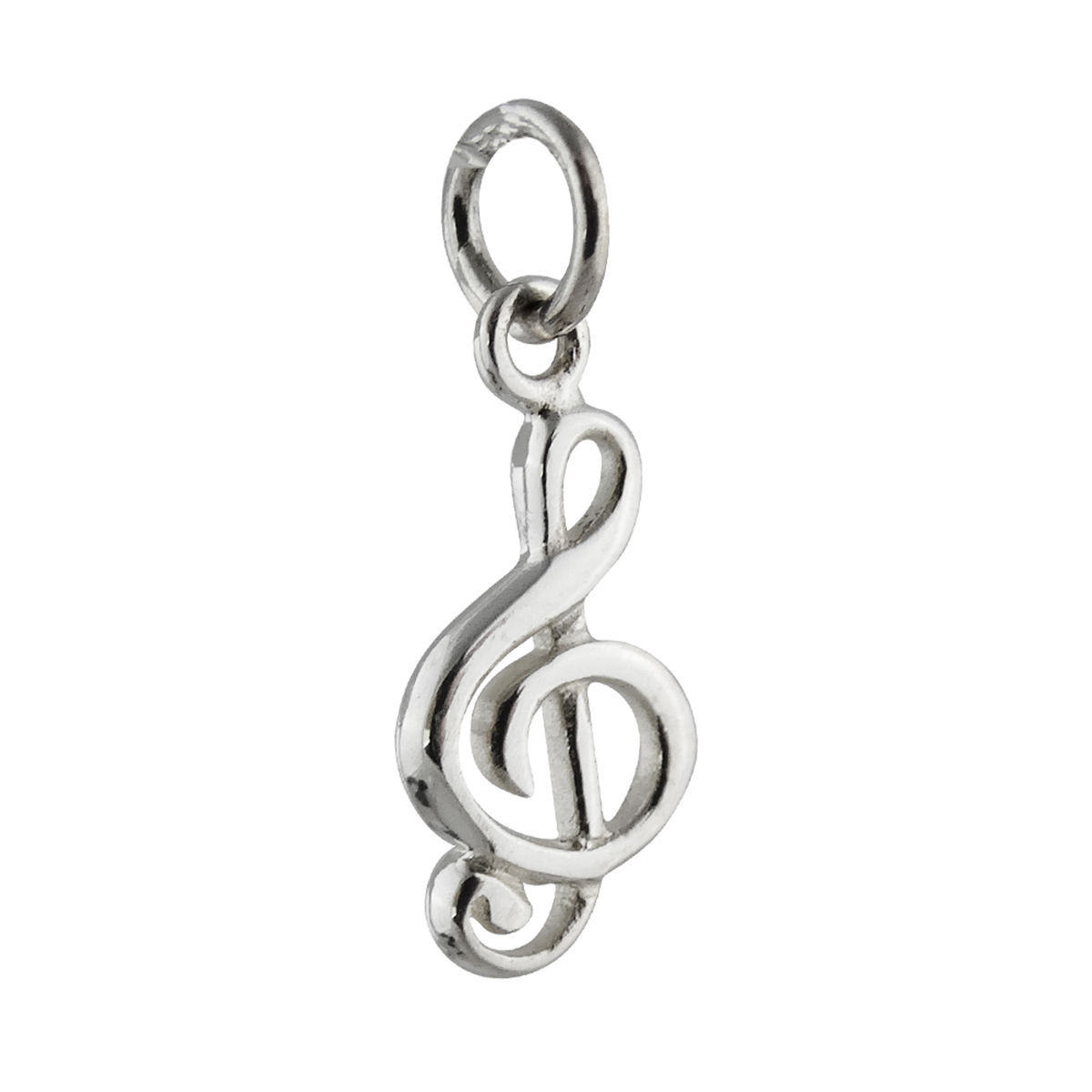 Tiny Treble Clef Charm - 925 Sterling Silver Orchestra Band Choir - REO ...