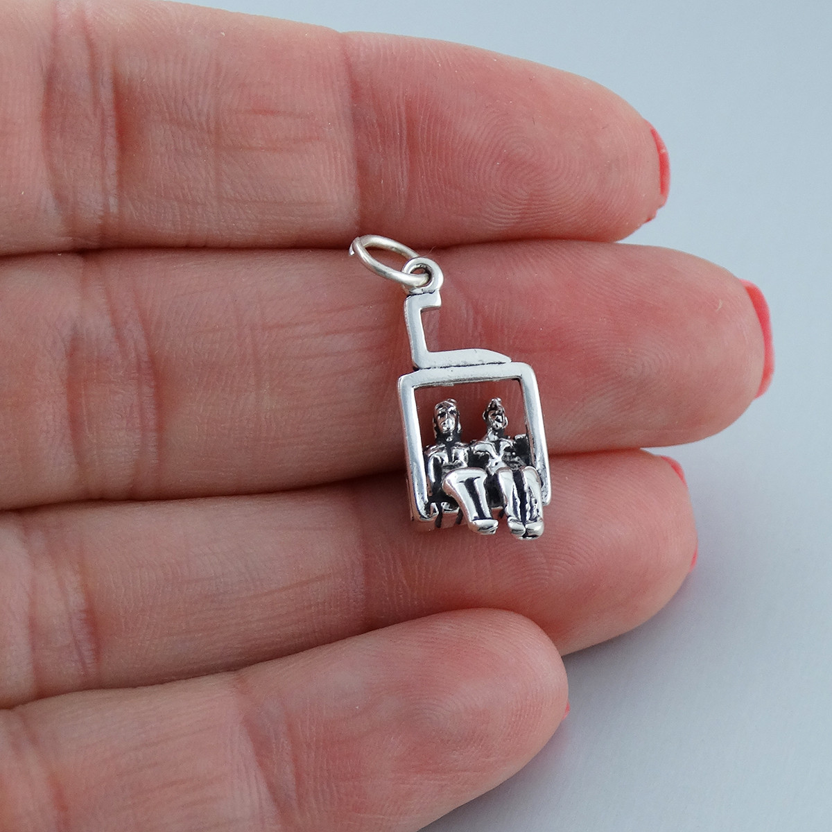 Ski Lift Chairlift Charm - 925 Sterling Silver - REO Company Wholesale ...