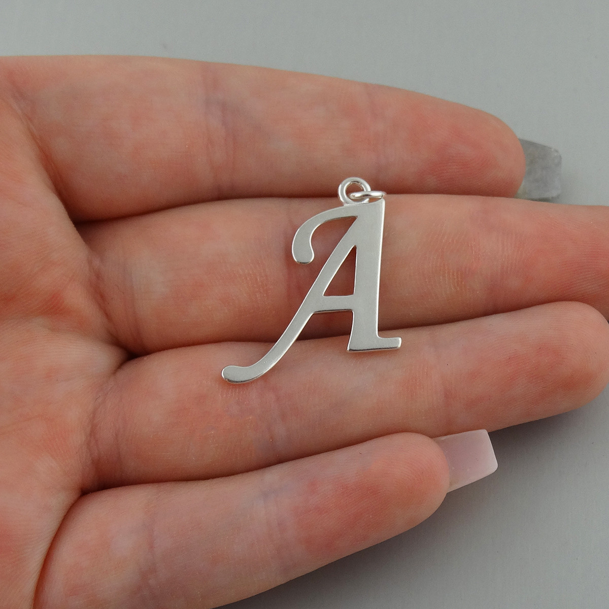Script Letter A Charm - 925 Sterling Silver - REO Company Wholesale ...