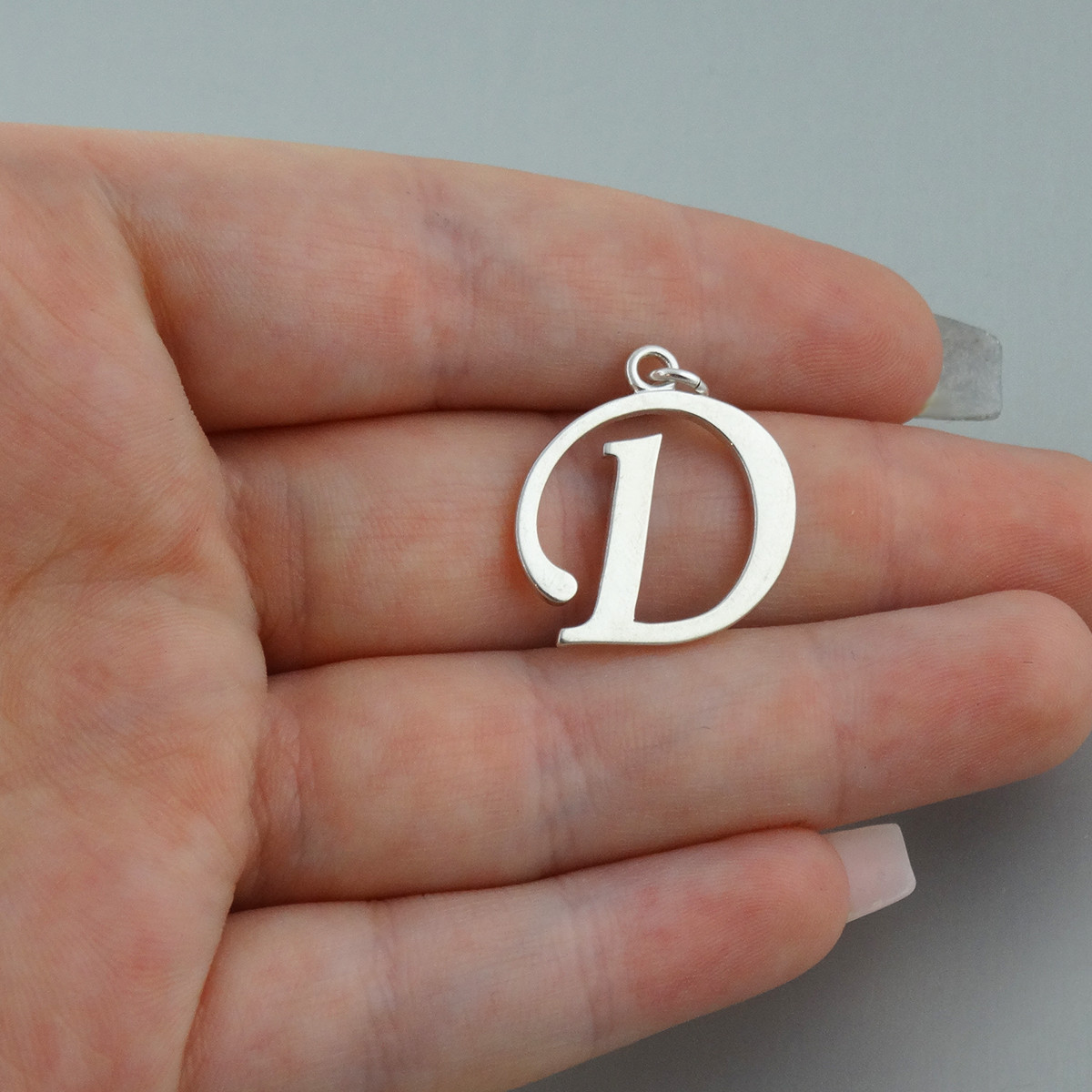 Script Letter D Charm - 925 Sterling Silver - REO Company Wholesale ...