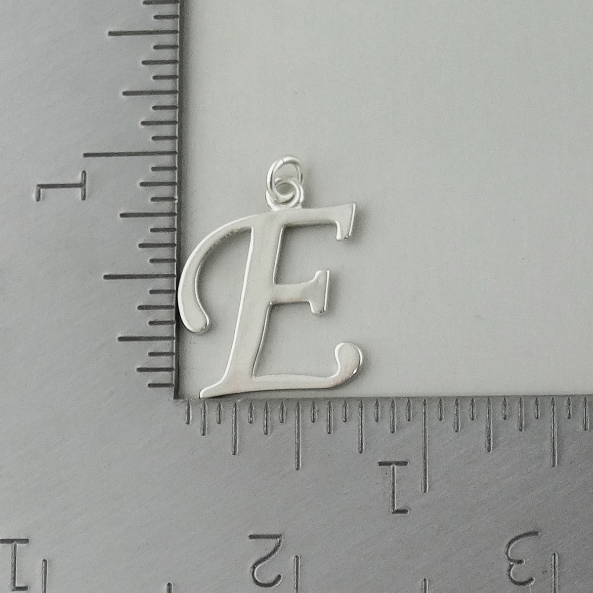 Script Letter E Charm - 925 Sterling Silver - REO Company Wholesale ...