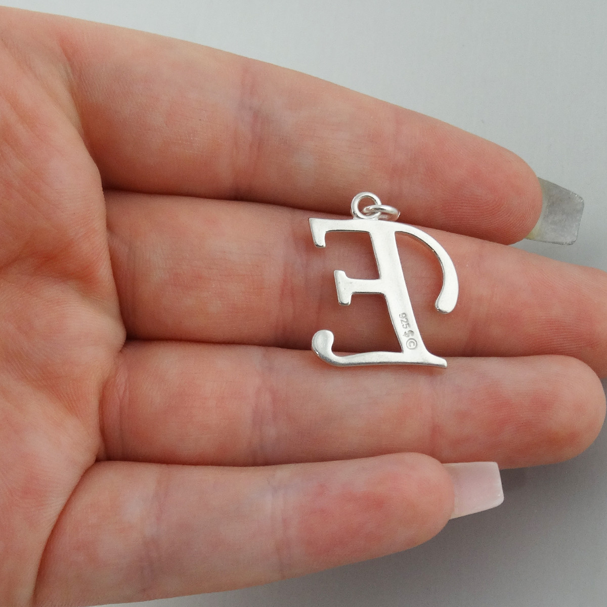 Script Letter E Charm - 925 Sterling Silver - REO Company Wholesale ...