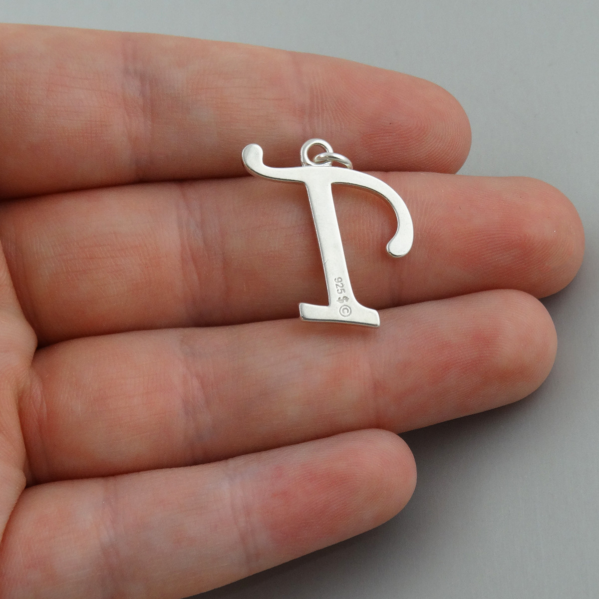 Script Letter T Charm - 925 Sterling Silver - REO Company Wholesale ...