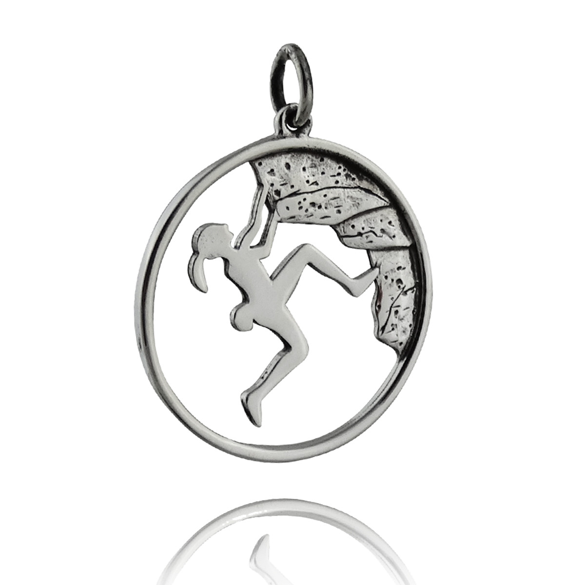 Rock Climbing Girl Charm - 925 Sterling Silver - REO Company Wholesale ...
