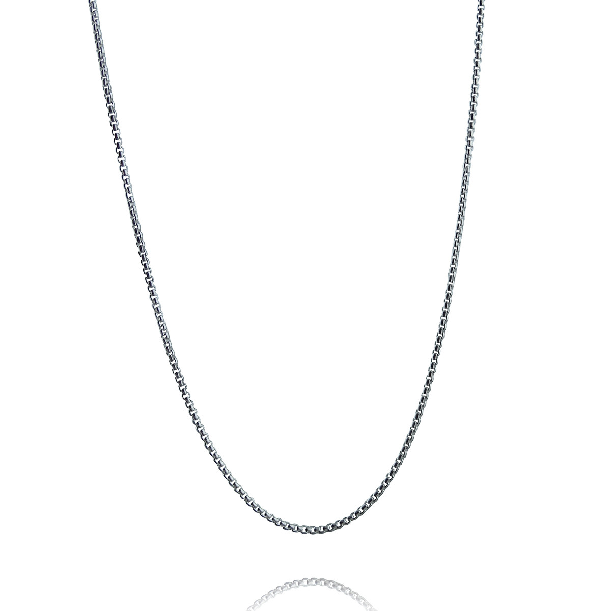 1mm Round Box Chain - 925 Sterling Silver - REO Company Wholesale Fine ...