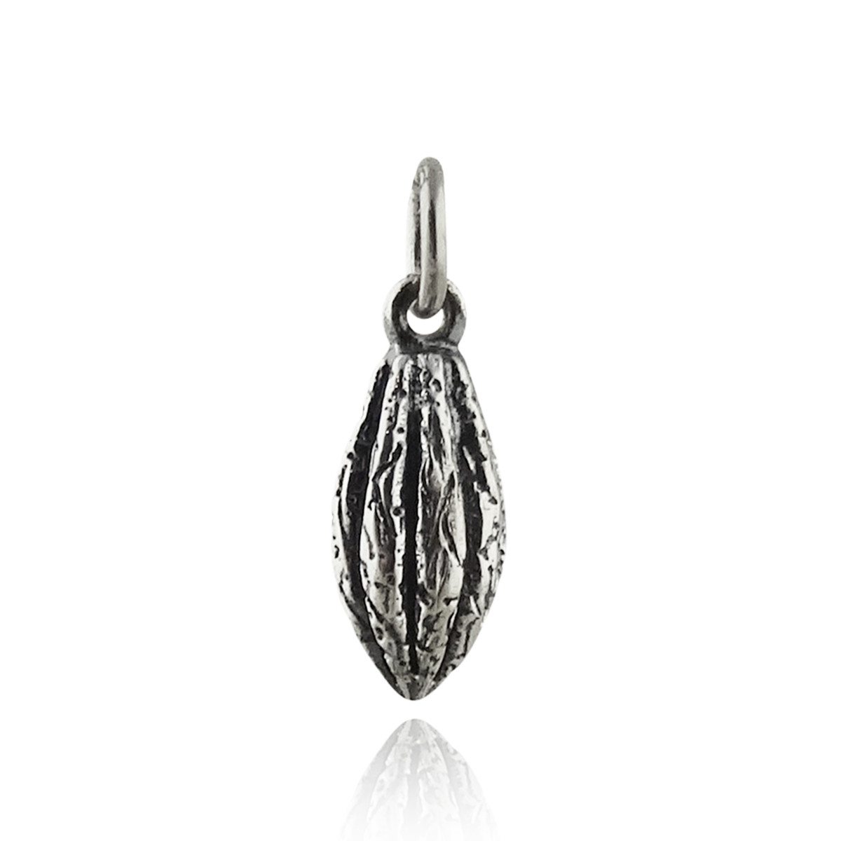 Cocoa Bean Chocolate Pod Charm, Sterling Silver - REO Company Wholesale ...