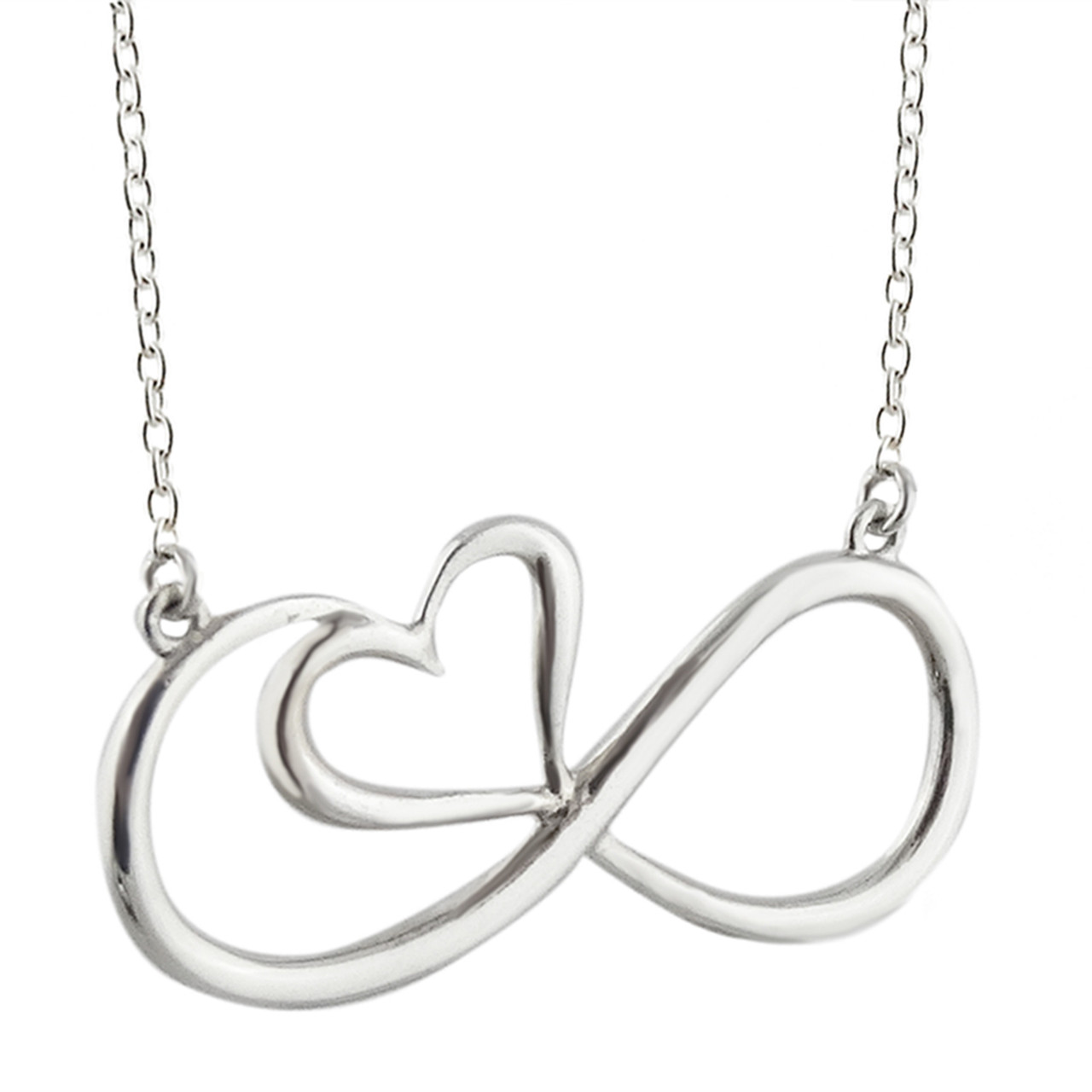 Infinity Heart Necklace - 925 Sterling Silver | REO Company