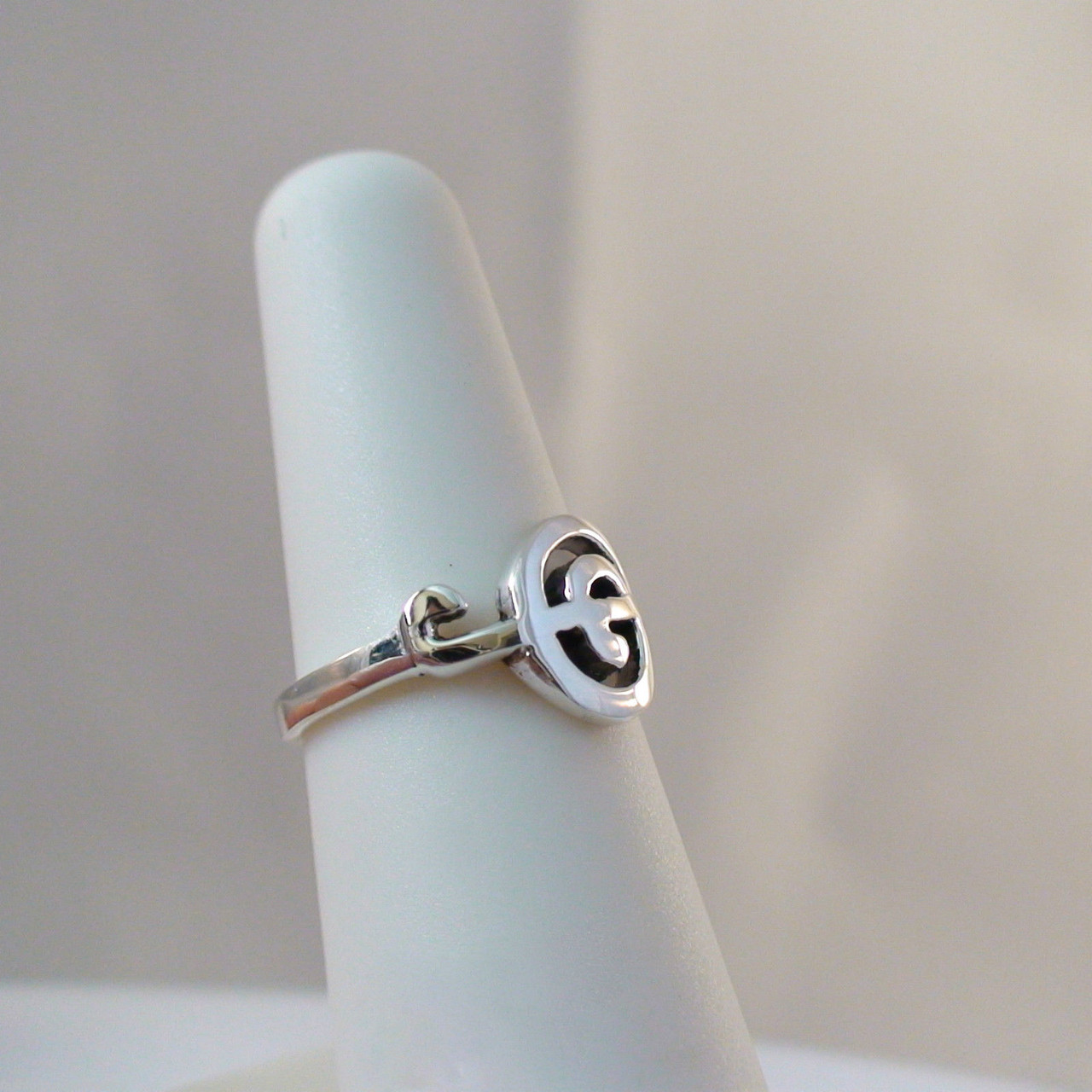 Sideways Treble Clef Ring - 925 Sterling Silver - REO Company Wholesale ...