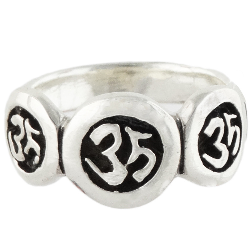 Sterling Silver Triple Ohm Ring | FashionJunkie4Life