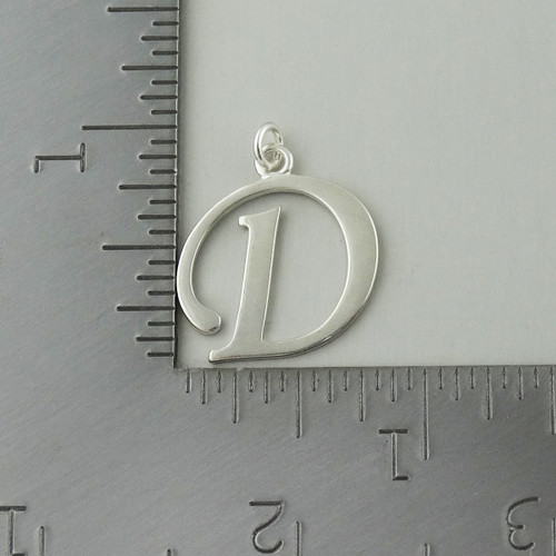 Script Letter D Charm - 925 Sterling Silver - REO Company Wholesale ...